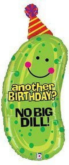 No Big Dill Pickle MSF2 Shaped 37" Birthday Mylar Balloon - Walmart.com