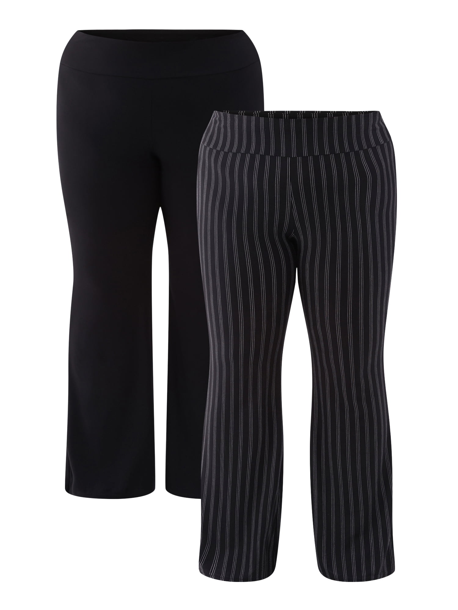 No Boundaries Women's Plus Flare Pant, 2 Pack, Sizes 1X-4X - Walmart.com