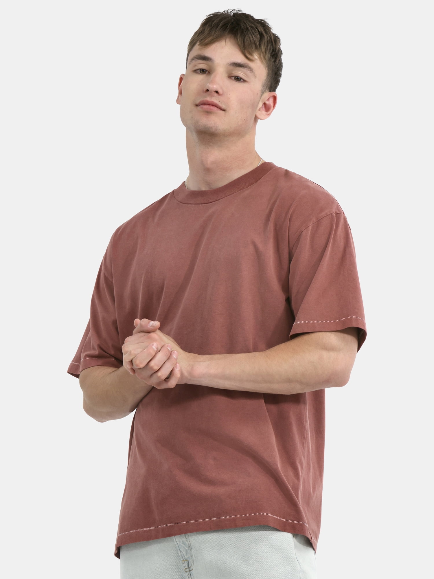 No Boundaries All Gender Cotton Oversize Tee Shirt, Men's Sizes XS-5XL ...