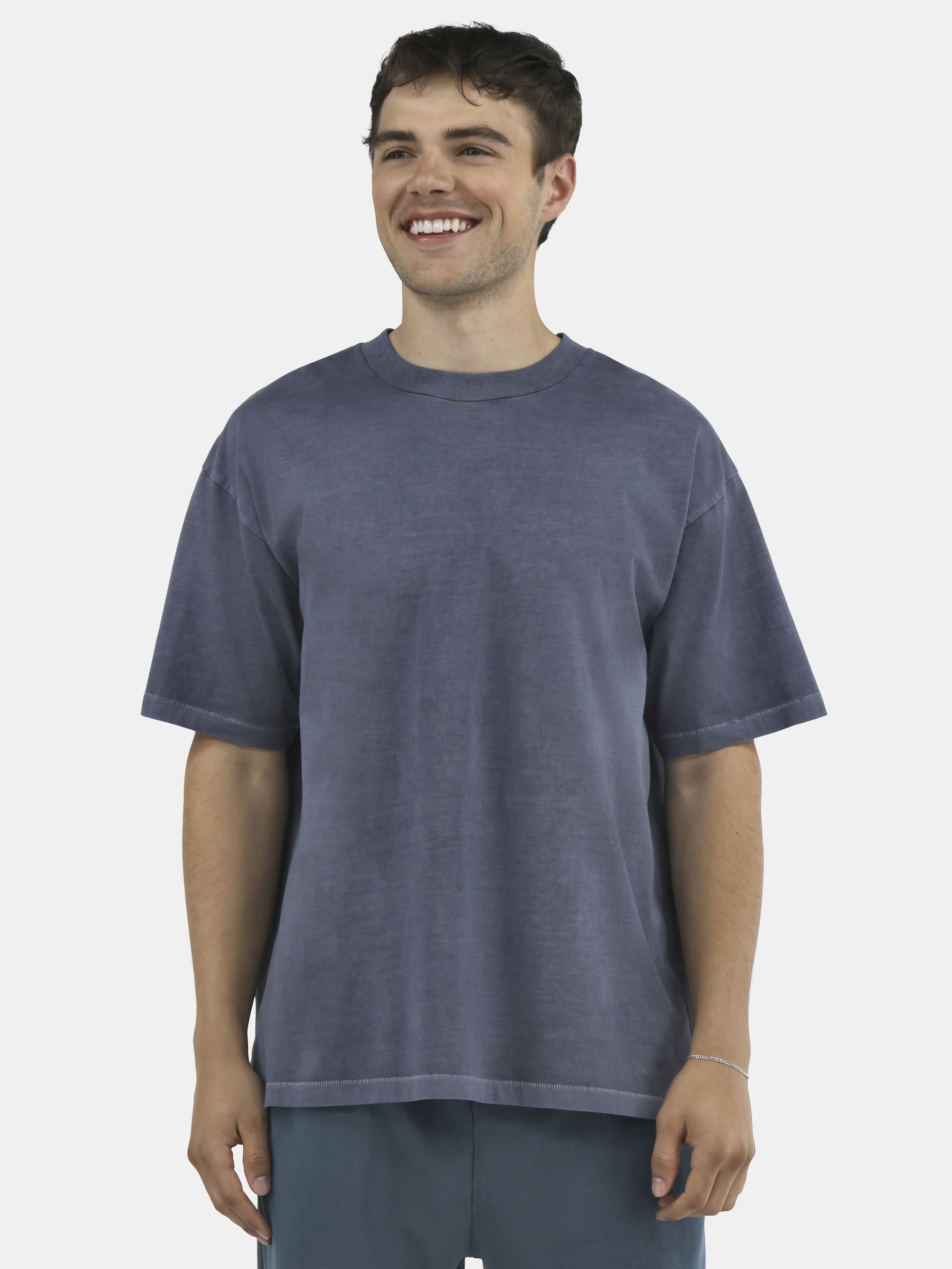 No Boundaries All Gender Cotton Oversize Tee with Short Sleeves, Men’s ...