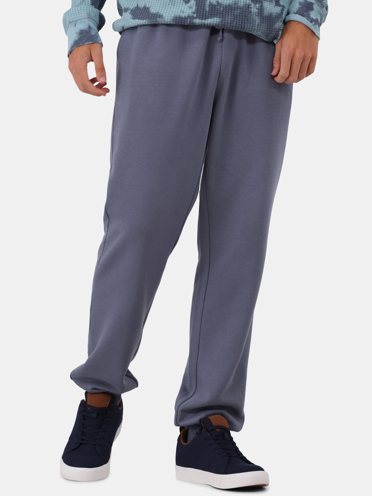 No Boundaries All Gender Soft Fleece Jogger Pants, 30" Inseam, Men's ...
