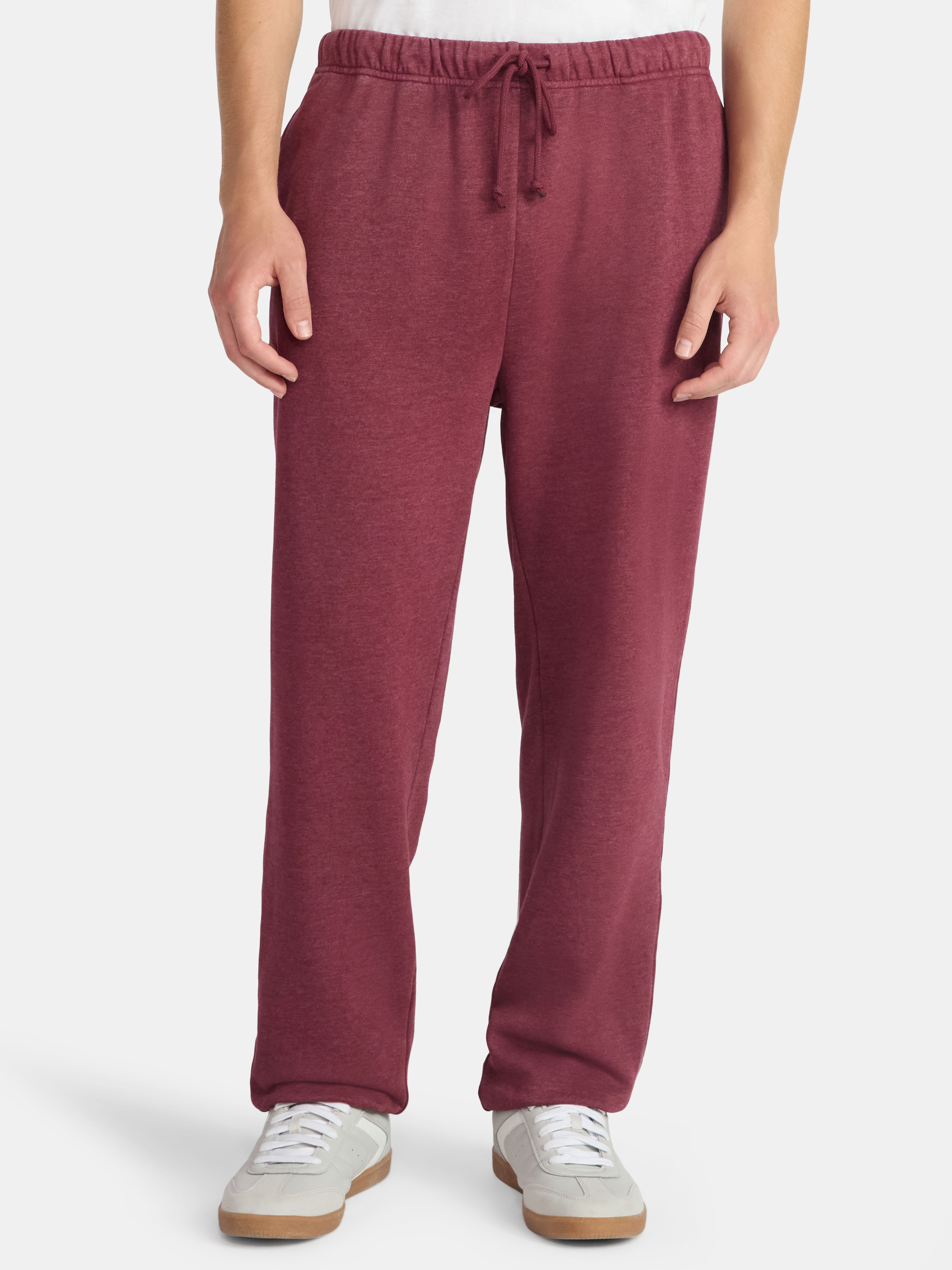 No Boundaries All Gender Soft Fleece Jogger Pants, 30" Inseam, Men's ...