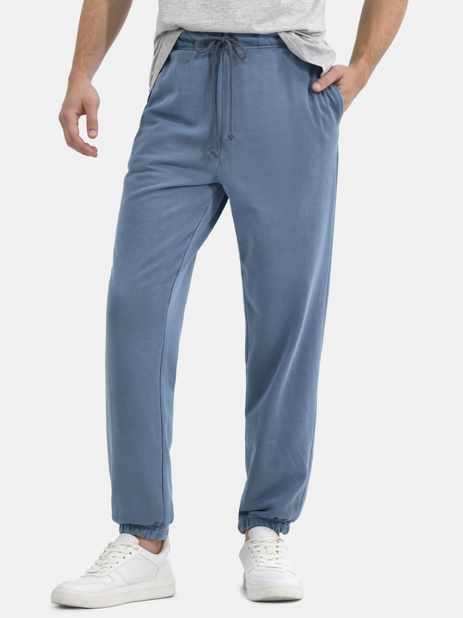 No Boundaries All Gender Soft Fleece Jogger Pants, 30" Inseam, Men's ...