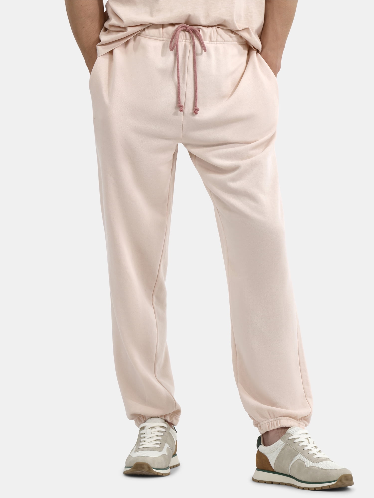 No Boundaries All Gender Soft Fleece Jogger Pants, 30" Inseam, Men's ...