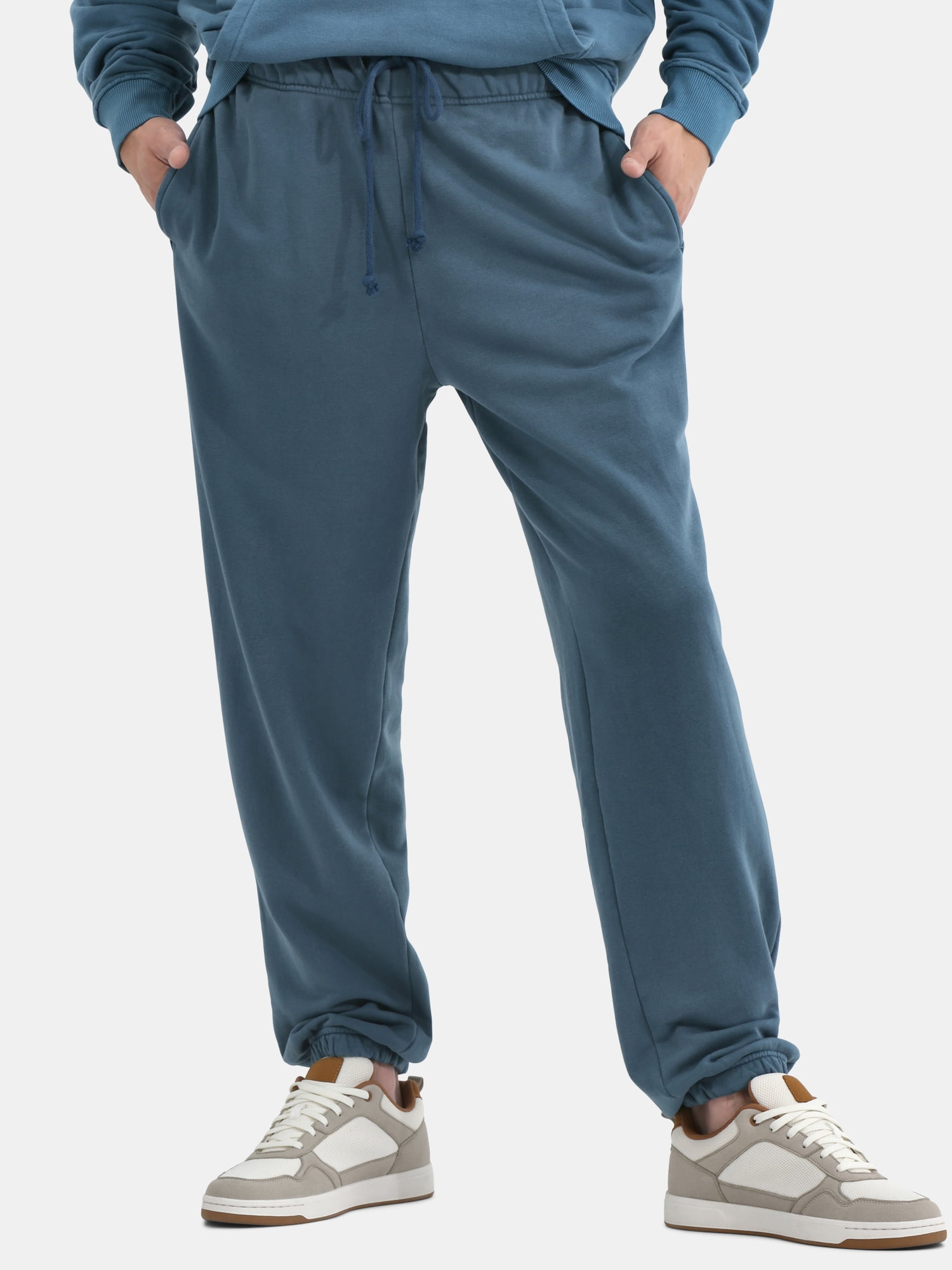 No Boundaries All Gender Soft Fleece Jogger Pants, 30" Inseam, Men's ...