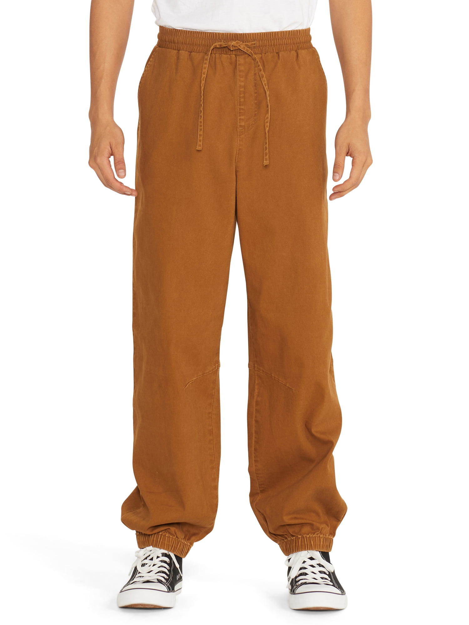 No Boundaries All Gender Twill Joggers, Men's Sizes XS-3XL - Walmart.com