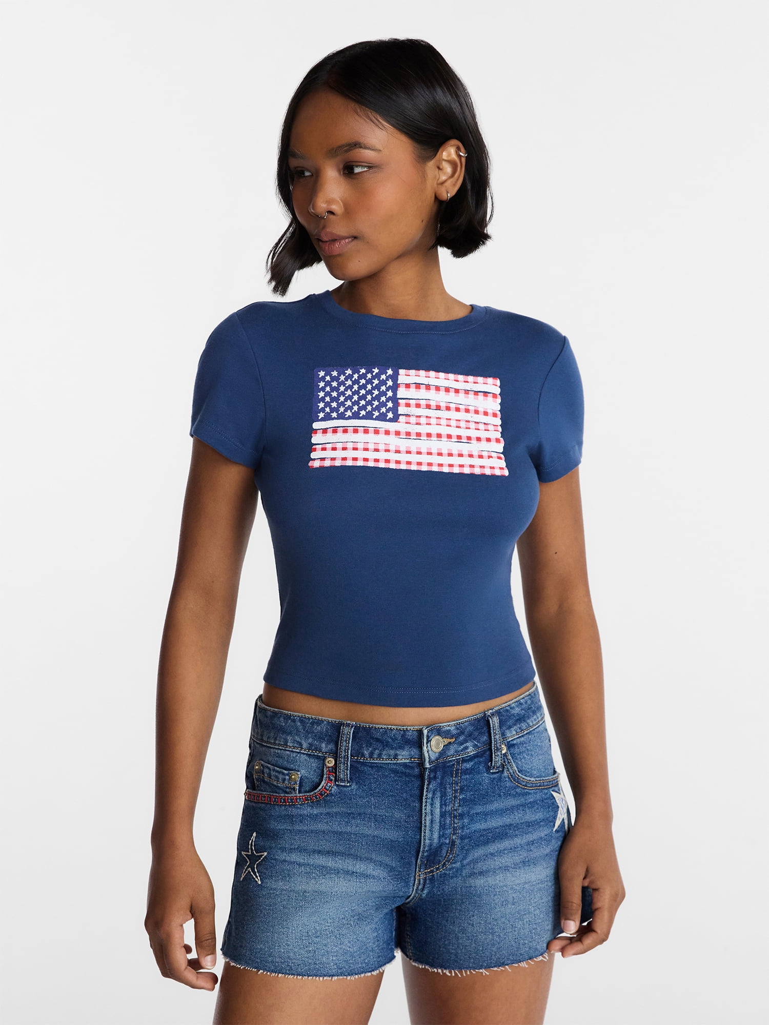 Graphic Baby Tee Womens