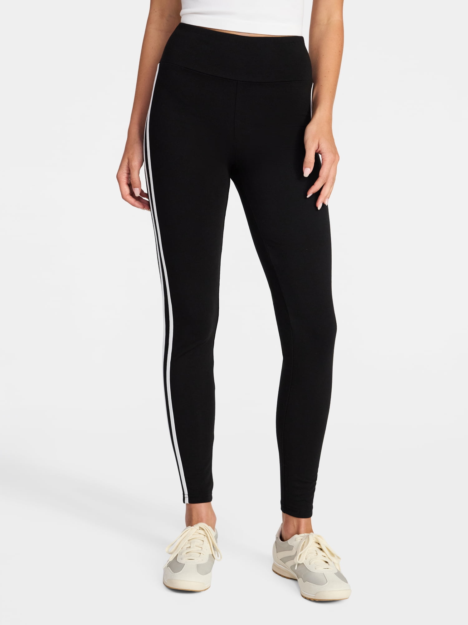 No Boundaries Ankle Leggings with Side Stripes, 27.5'' Inseam, Women's ...