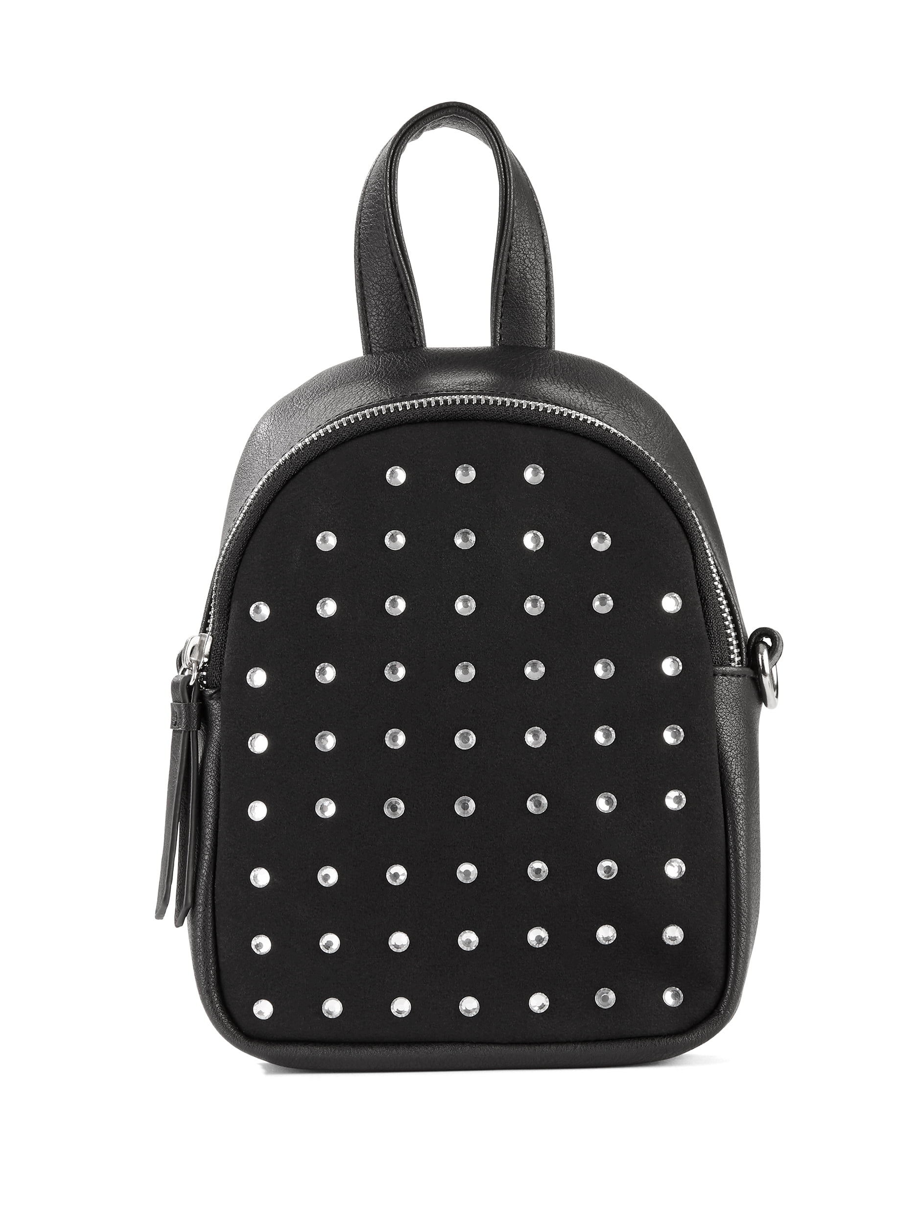 No Boundaries Black Rhinestone Micro Backpack - Walmart.com