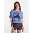 No Boundaries Boxy Cropped Graphic Tee, Women's and Women's Plus XXS-4X ...