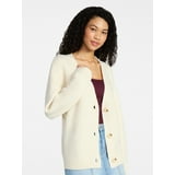 No Boundaries Button-Front Grandpa Cardigan, Women's XXS-XXL - Walmart.com