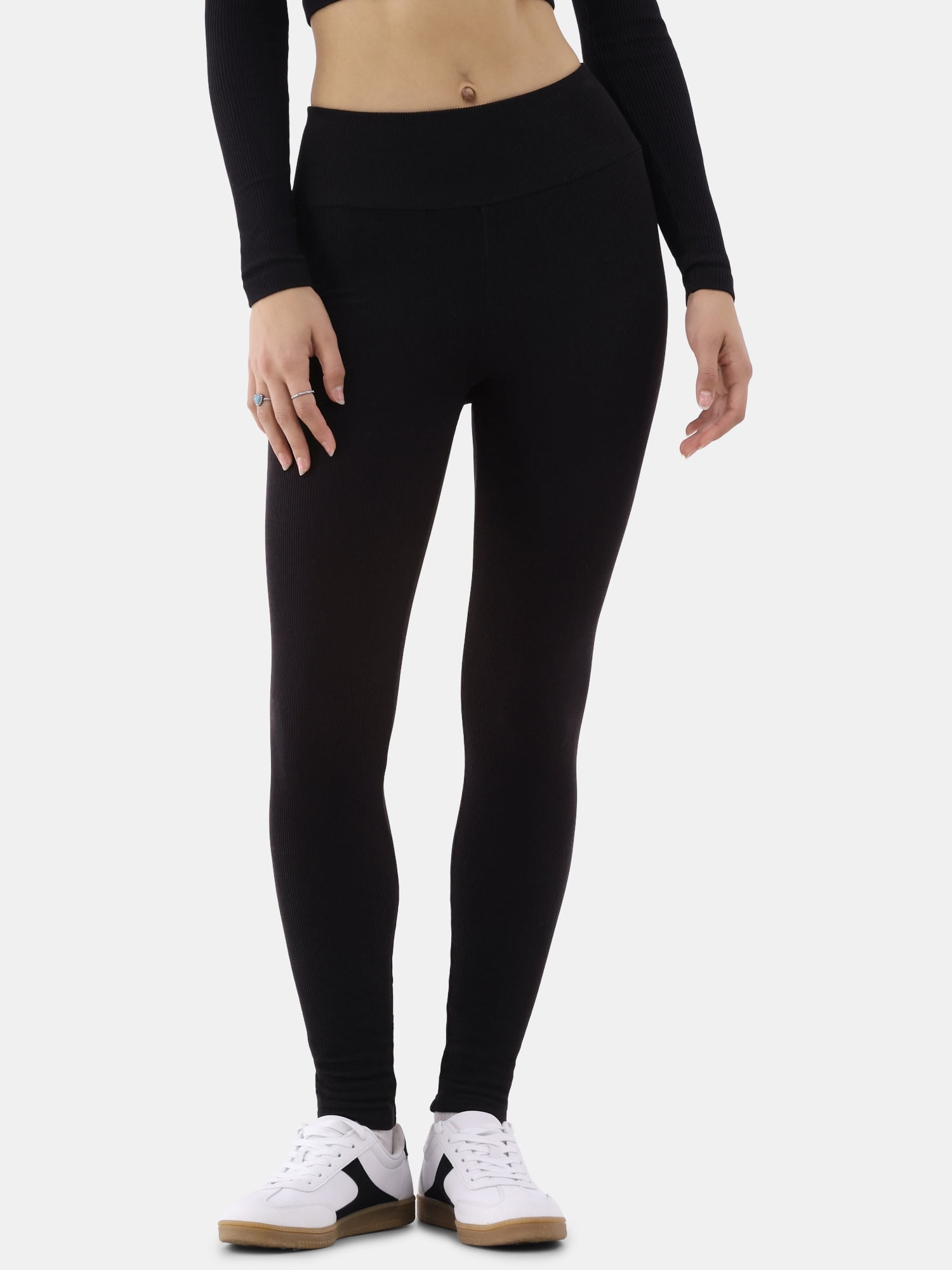 No Boundaries Cozy Rib Legging, Women's - Walmart.com