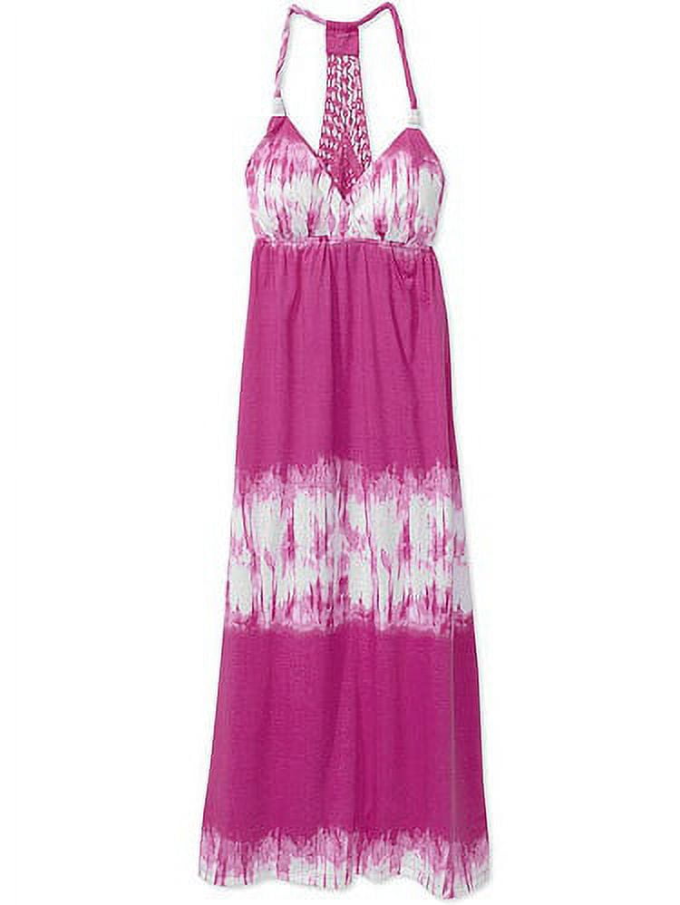 No Boundaries Crochet Tie Dye Maxi Dress - Walmart.com
