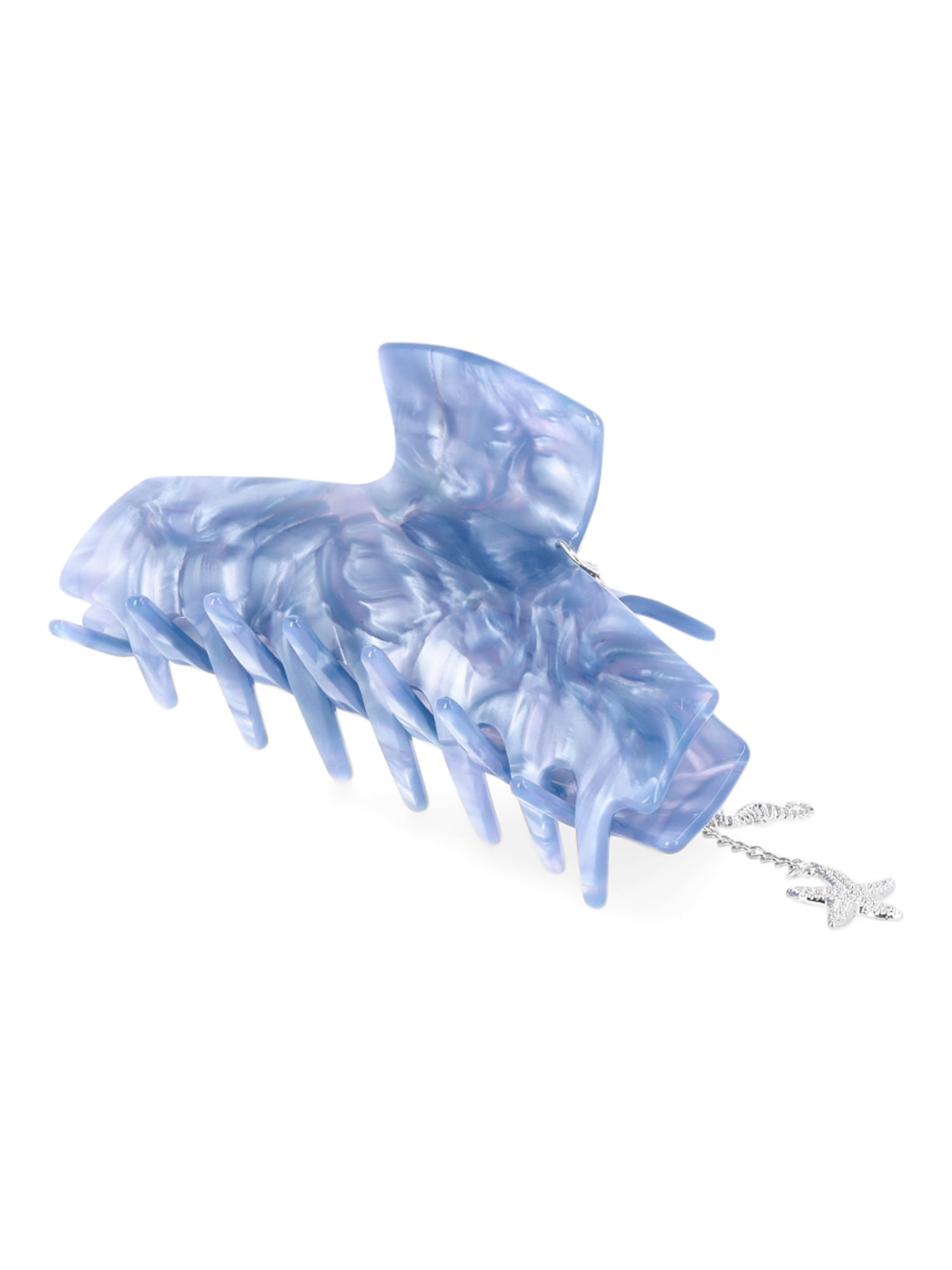 No Boundaries Coastal Pearlescent Hair Claw Clip with Charm Dangle ...