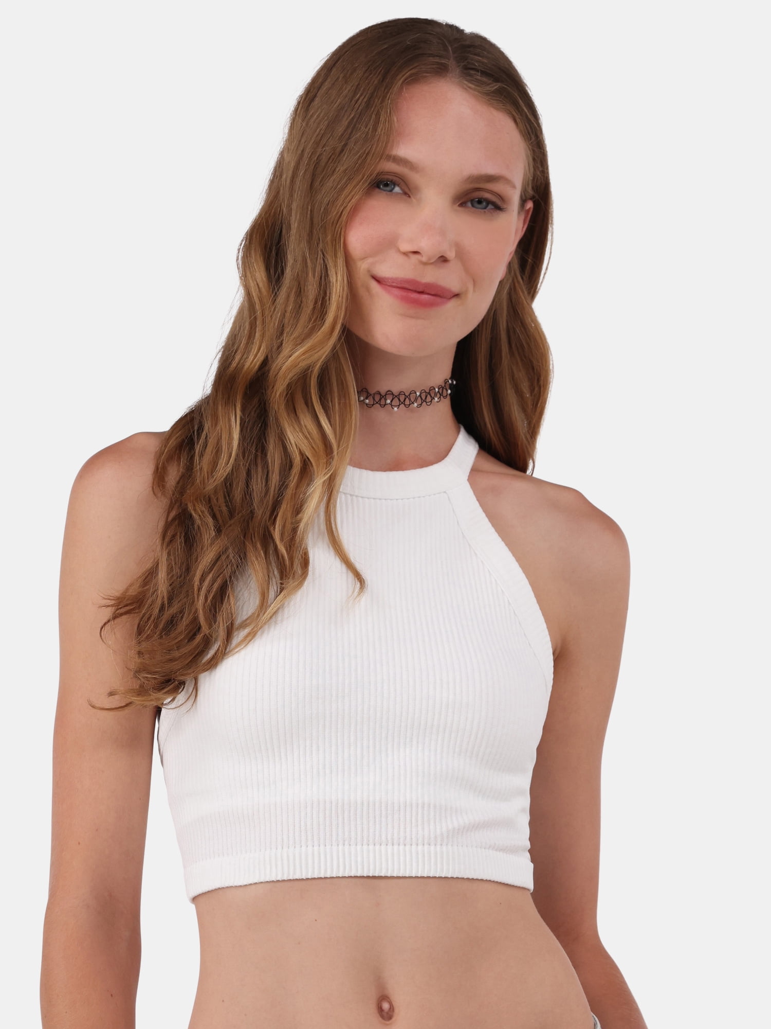 No Boundaries High-Neck Cami, Women's & Women's Plus - Walmart.com