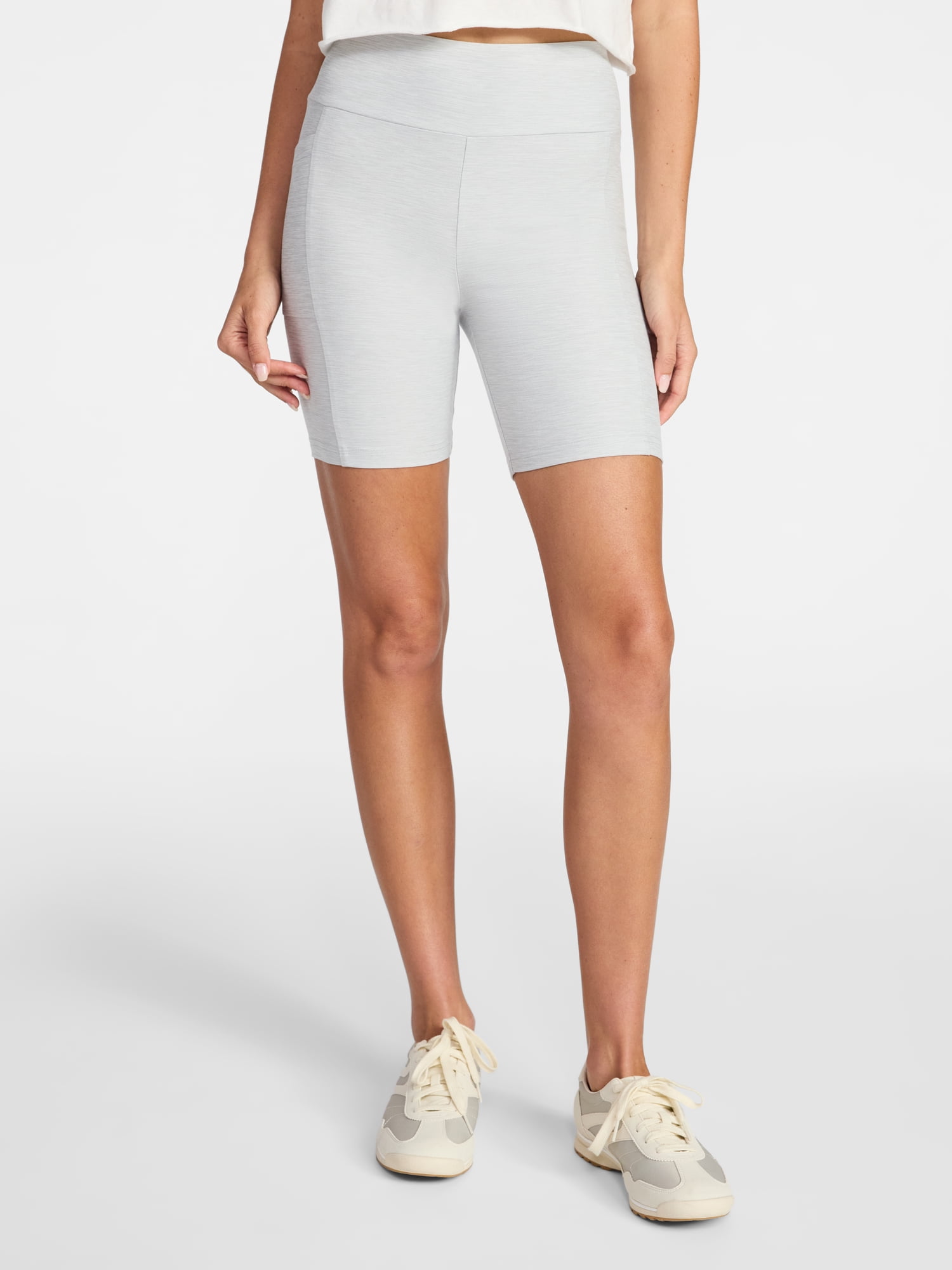 No Boundaries High-Rise Biker Shorts with Phone Pocket, 7” Inseam ...