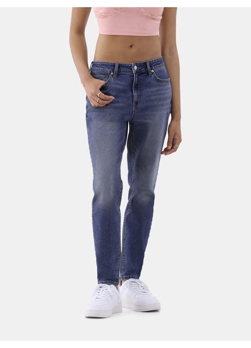 No Boundaries Baggy Wide Leg Jeans, Women's and Women's Plus - Walmart.com