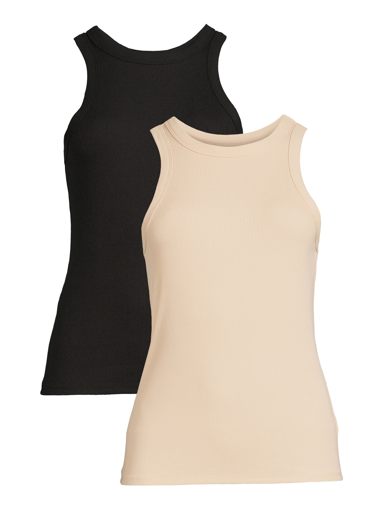 No Boundaries Junior's High Neck Tank Top Set, 2-Piece - Walmart.com