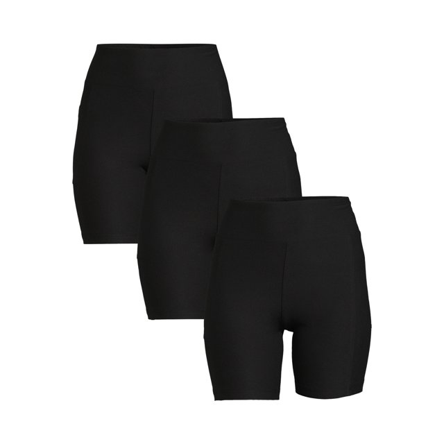 No Boundaries Juniors Bike Shorts, 3-Pack, Sizes XS-XXXL - Walmart.com