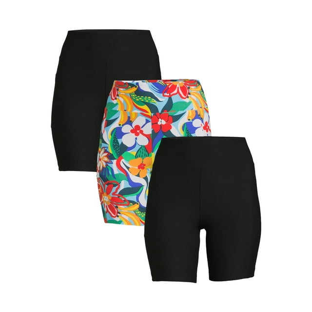 No Boundaries Juniors Bike Shorts, 3-Pack, Sizes XS-XXXL - Walmart.com