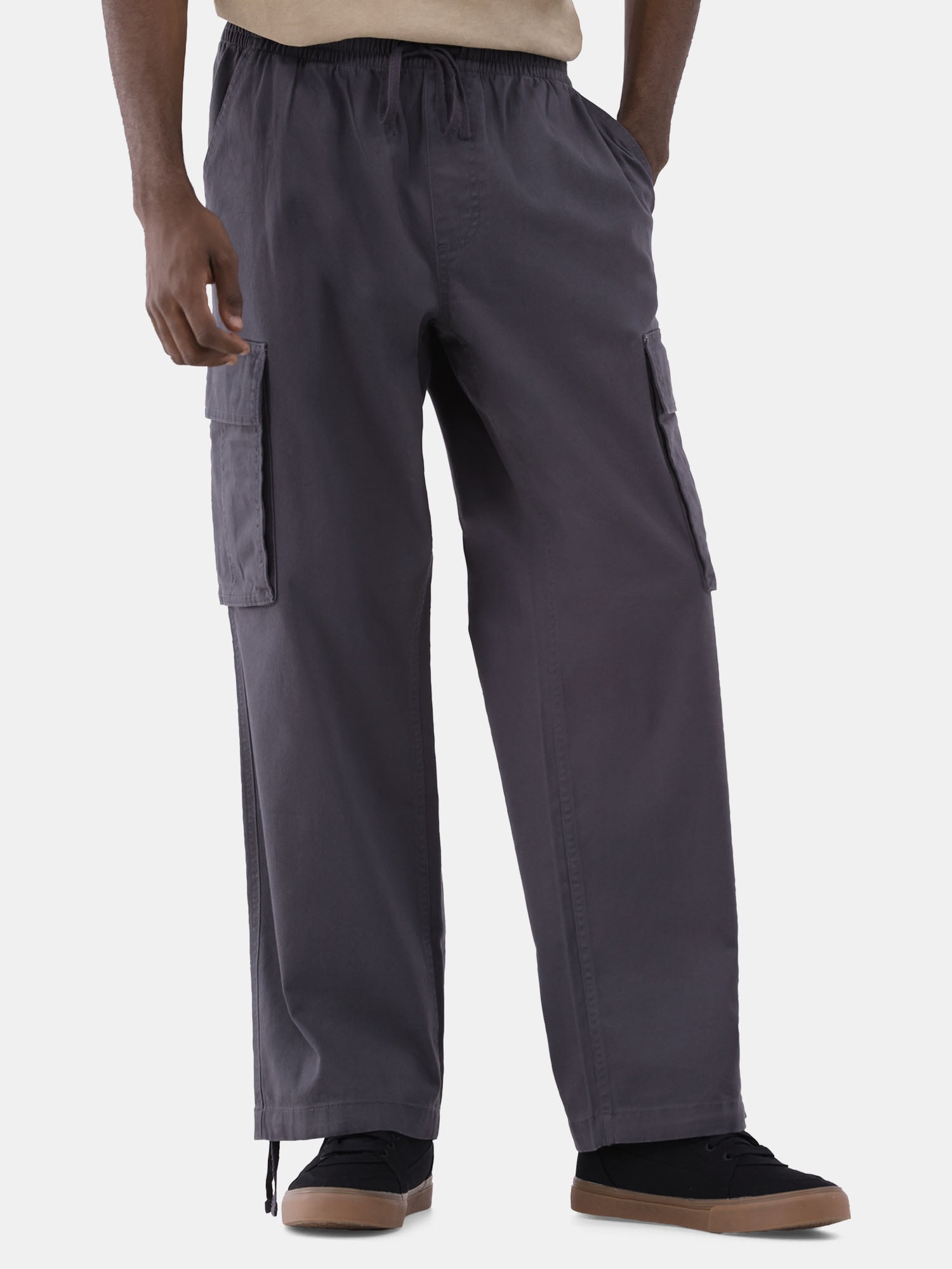 No Boundaries All Gender Washed Cargo Pants, Men's Sizes XS-5XL ...