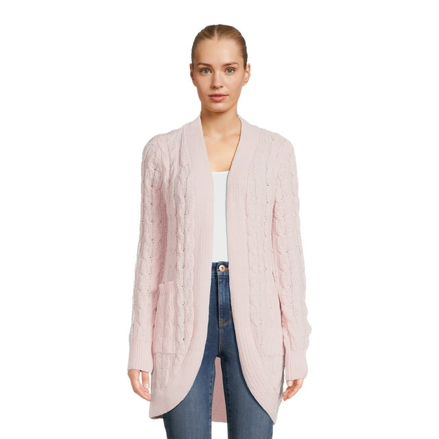 No Boundaries Juniors Chenille Cocoon Cardigan Sweater, Midweight ...