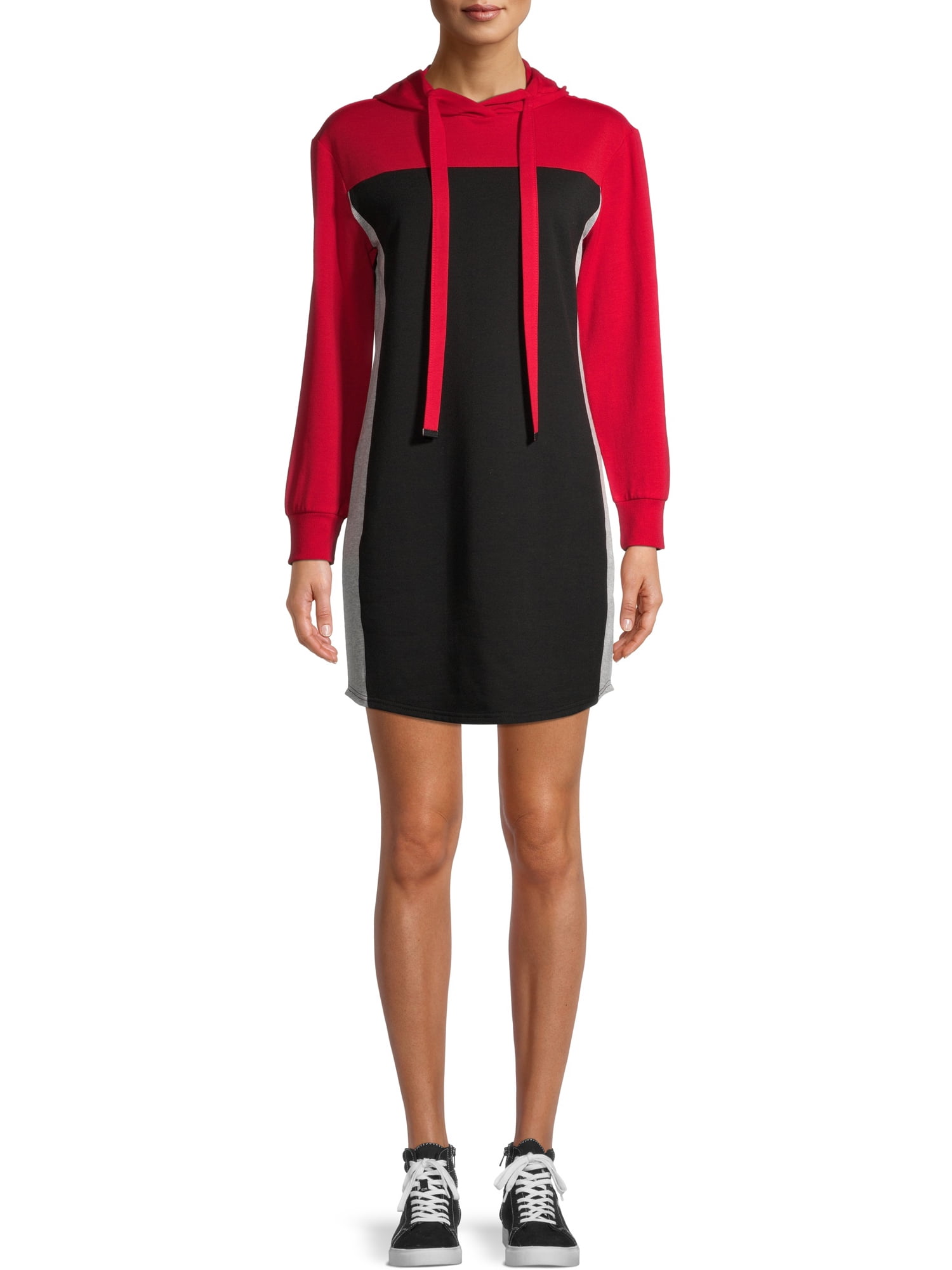 No Boundaries Juniors' Color Block Dress - Walmart.com