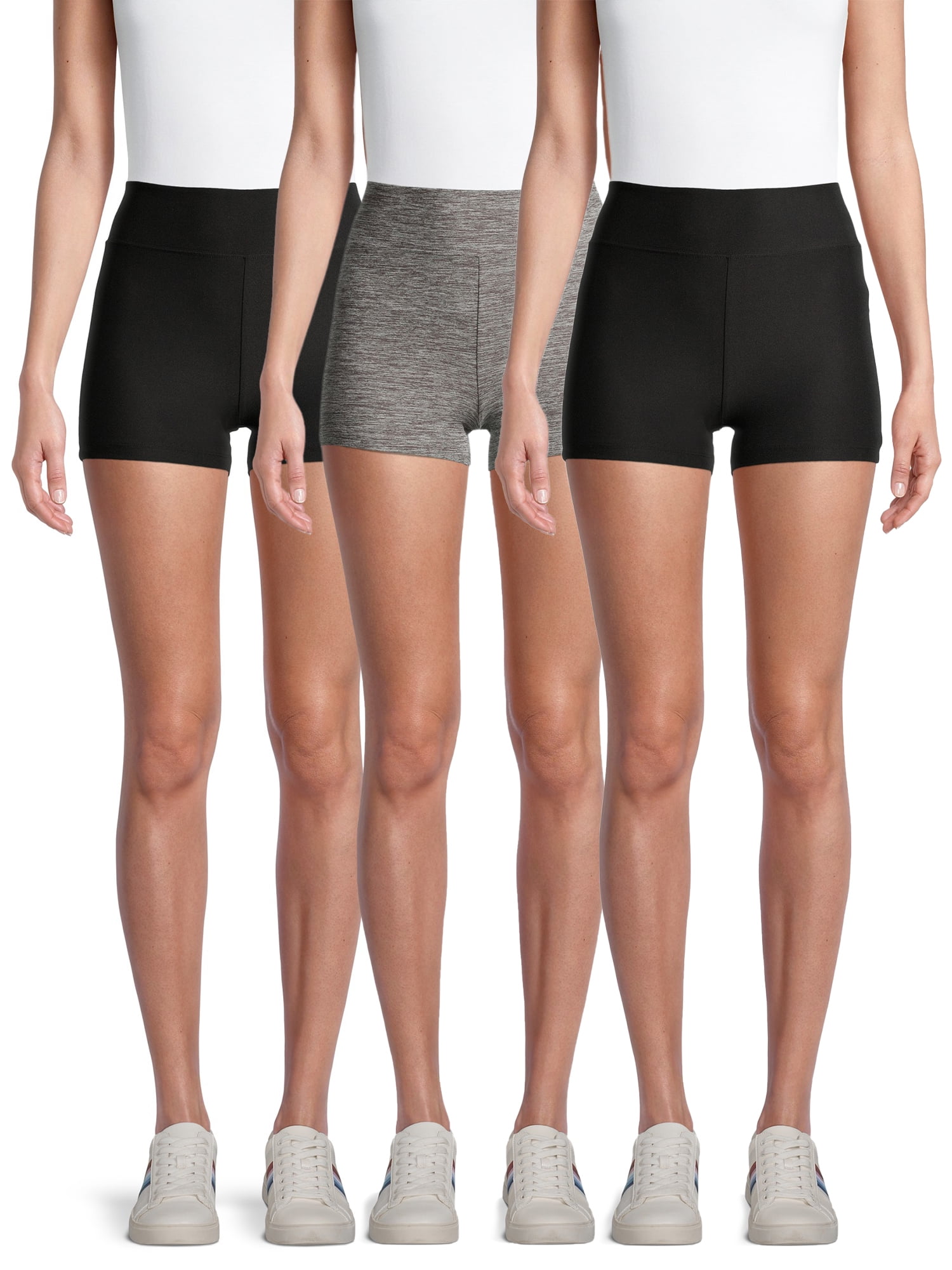 No Boundaries Juniors' Crop Shorts, 3 Pack - Walmart.com