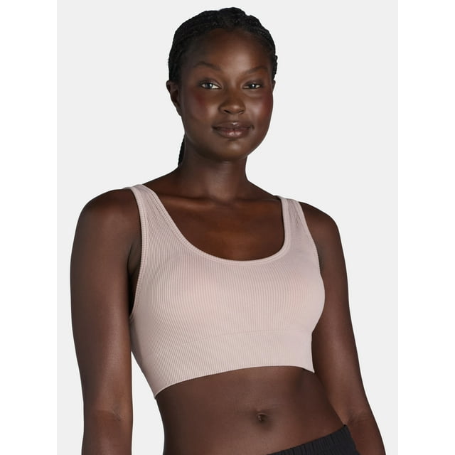 No Boundaries Double Scoop Seamless Bra, Women’s and Women’s Plus, Sizes XS- 3XL - Walmart.com