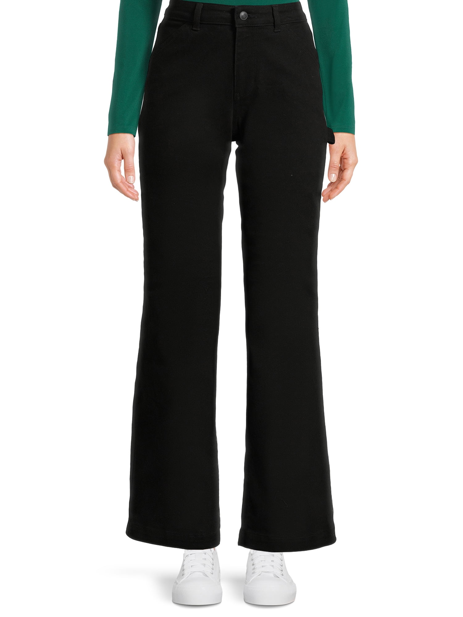 No Boundaries Juniors High-Rise Carpenter Jeans, 32 Inseam, Sizes 1-21 ...