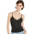 No Boundaries Juniors Lace Trim Cami - Walmart.com
