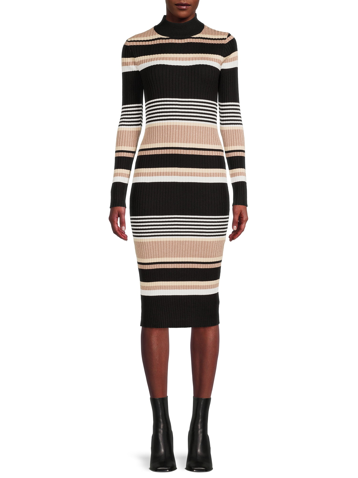 No Boundaries Juniors Lurex Stripe Dress - Walmart.com