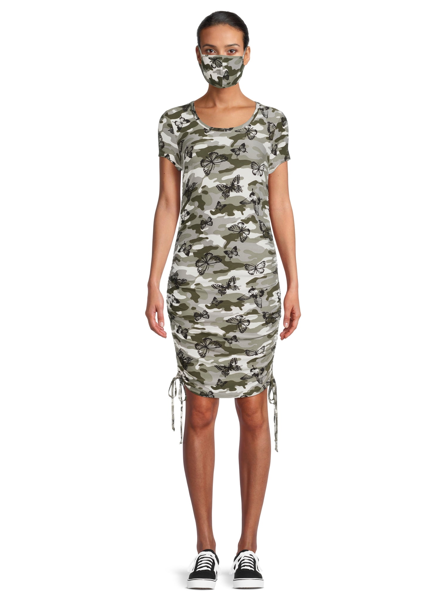 No Boundaries Juniors Mask Dress - Walmart.com