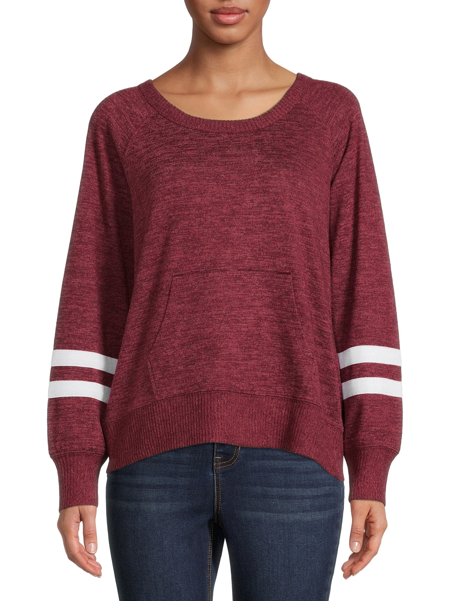 No Boundaries Juniors’ Open Back Pullover - Walmart.com