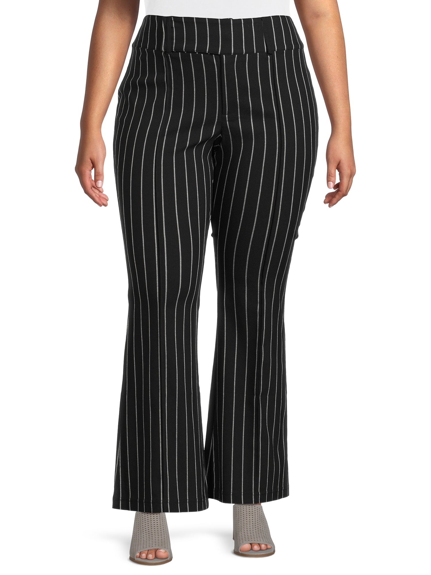 No Boundaries Juniors Plus Millennium Flared Pants - Walmart.com