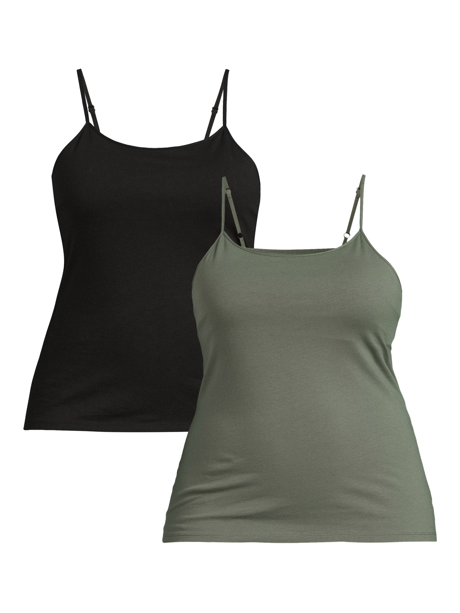 No Boundaries Juniors Plus Size Cami Tank Top, 2-Pack - Walmart.com