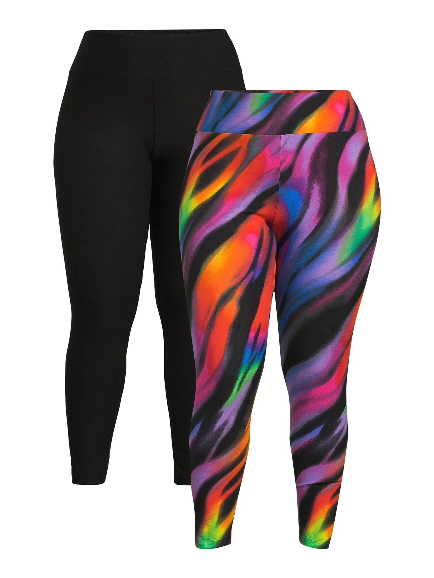 No Boundaries Sueded Leggings, 2-Pack, 27" Inseam, Sizes S-4X - Walmart.com