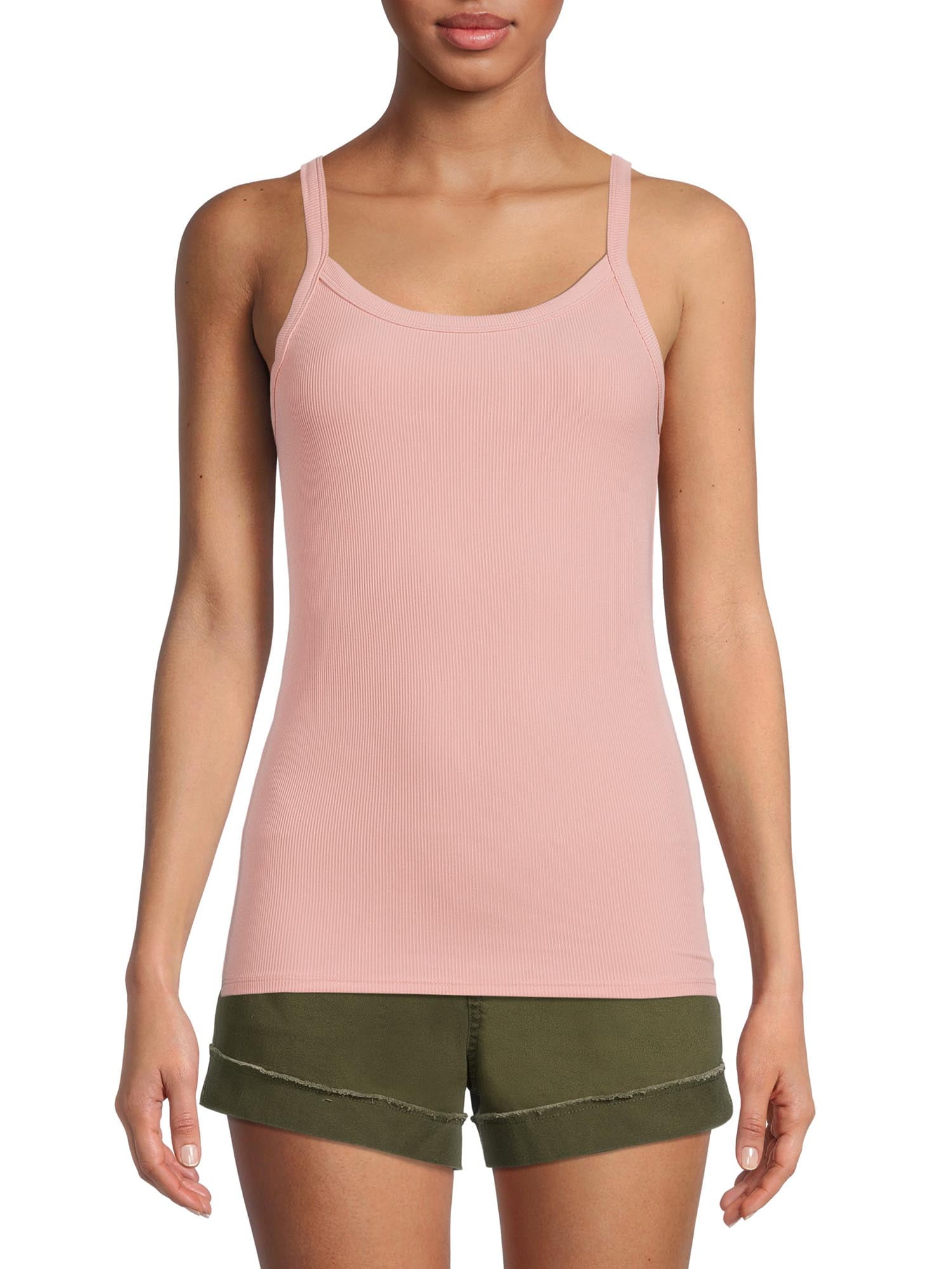 No Boundaries Juniors' Ribbed Cami Tank Top - Walmart.com