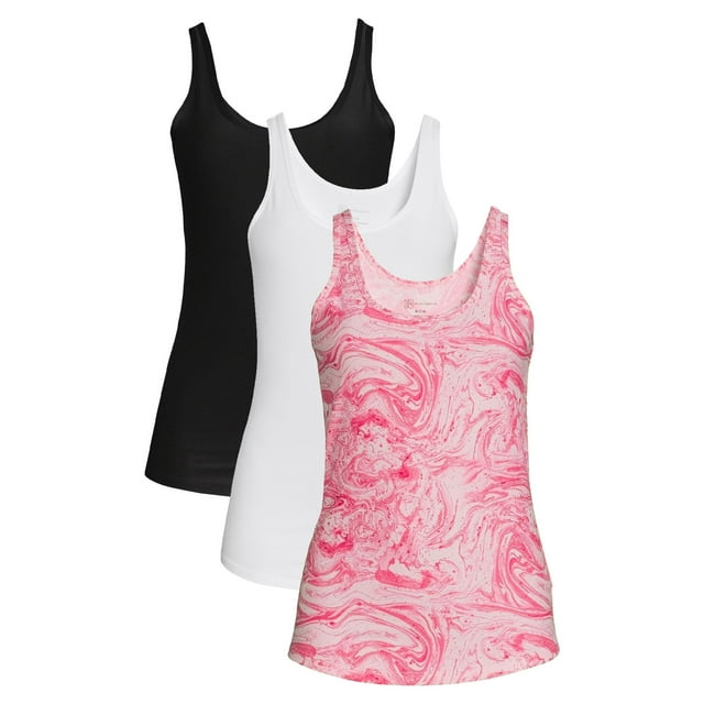 No Boundaries Juniors Scoop Neck Tank Top 3-Pack - Walmart.com
