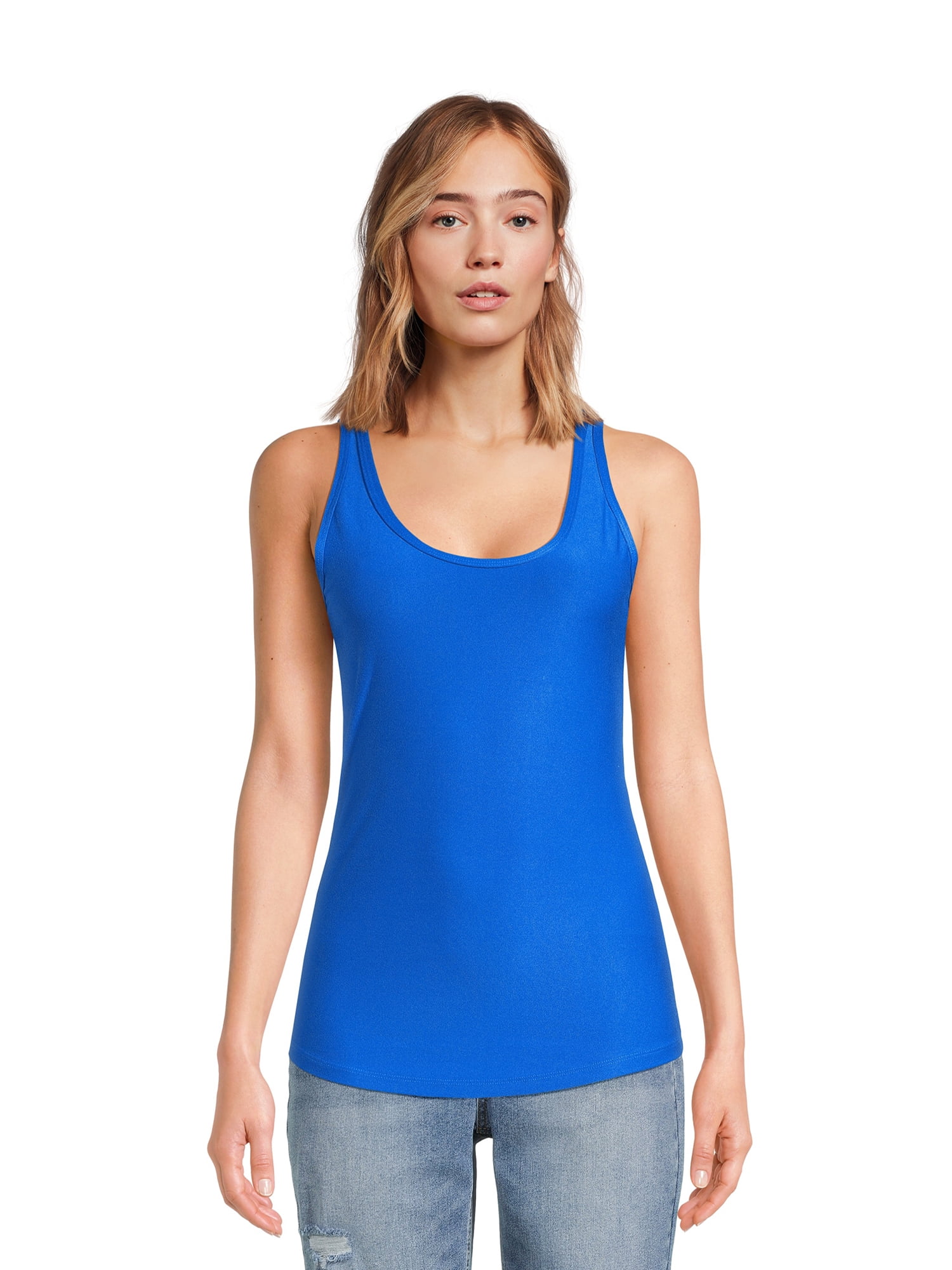 No Boundaries Scoop Neck Tank Top, Women's - Walmart.com