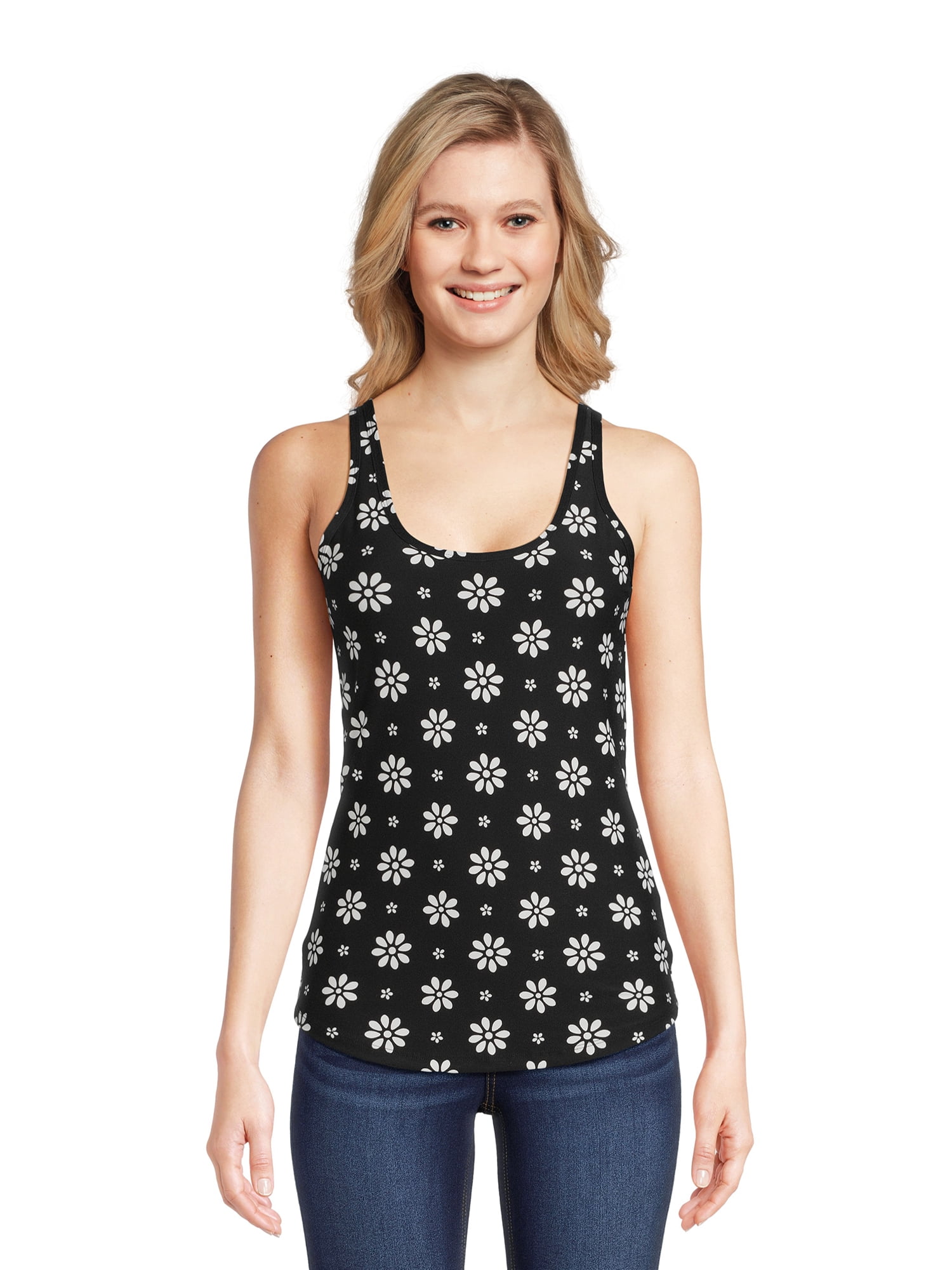 No Boundaries Juniors' Scoop Neck Tank Top - Walmart.com