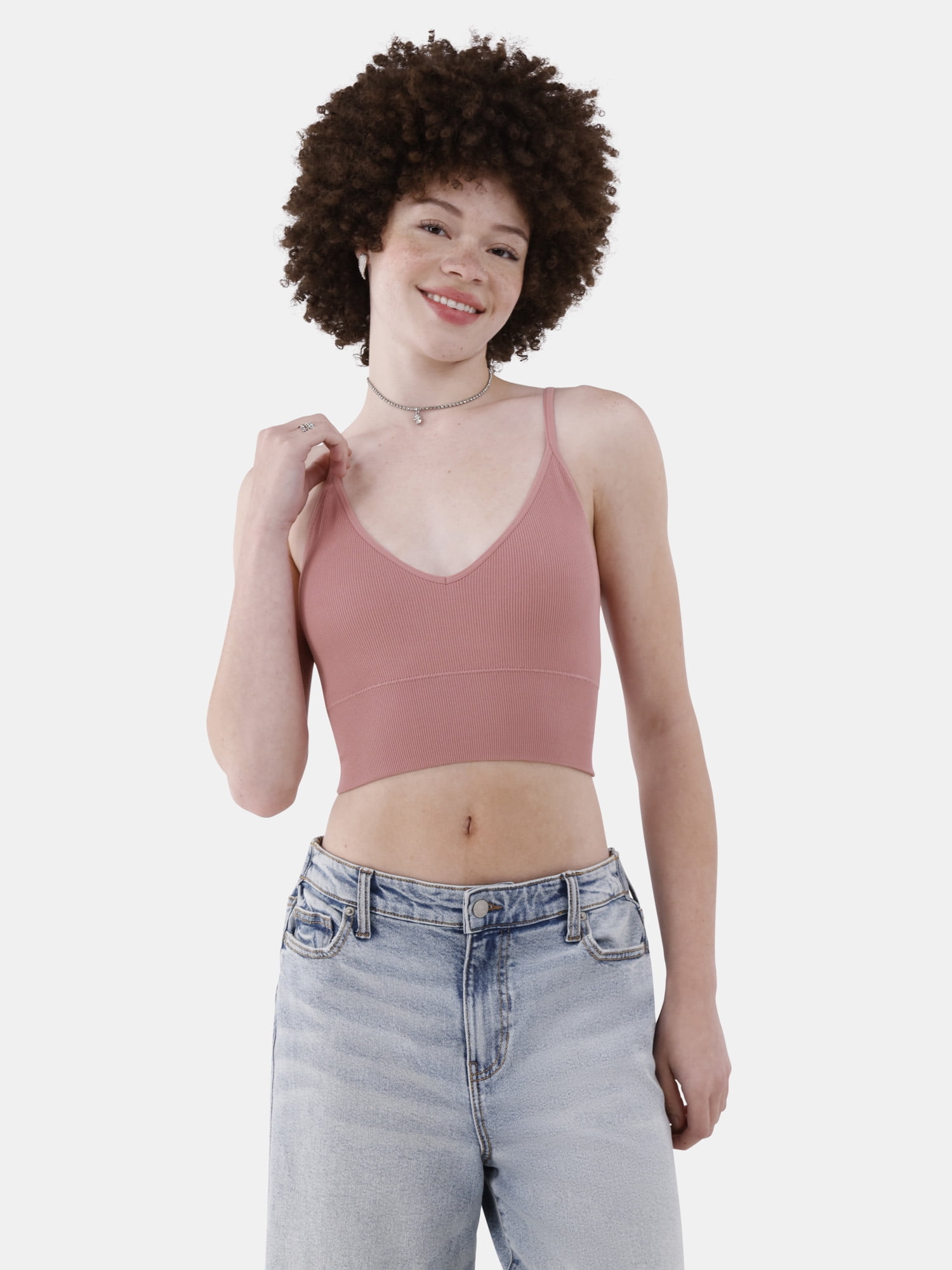 No Boundaries Seamless Tank Top, Women’s - Walmart.com