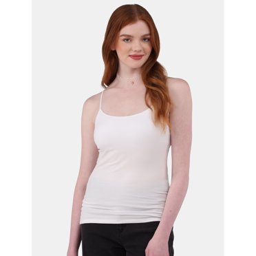 No Boundaries Shelf Bra Cami Top, Women's and Women's Plus - Walmart.com