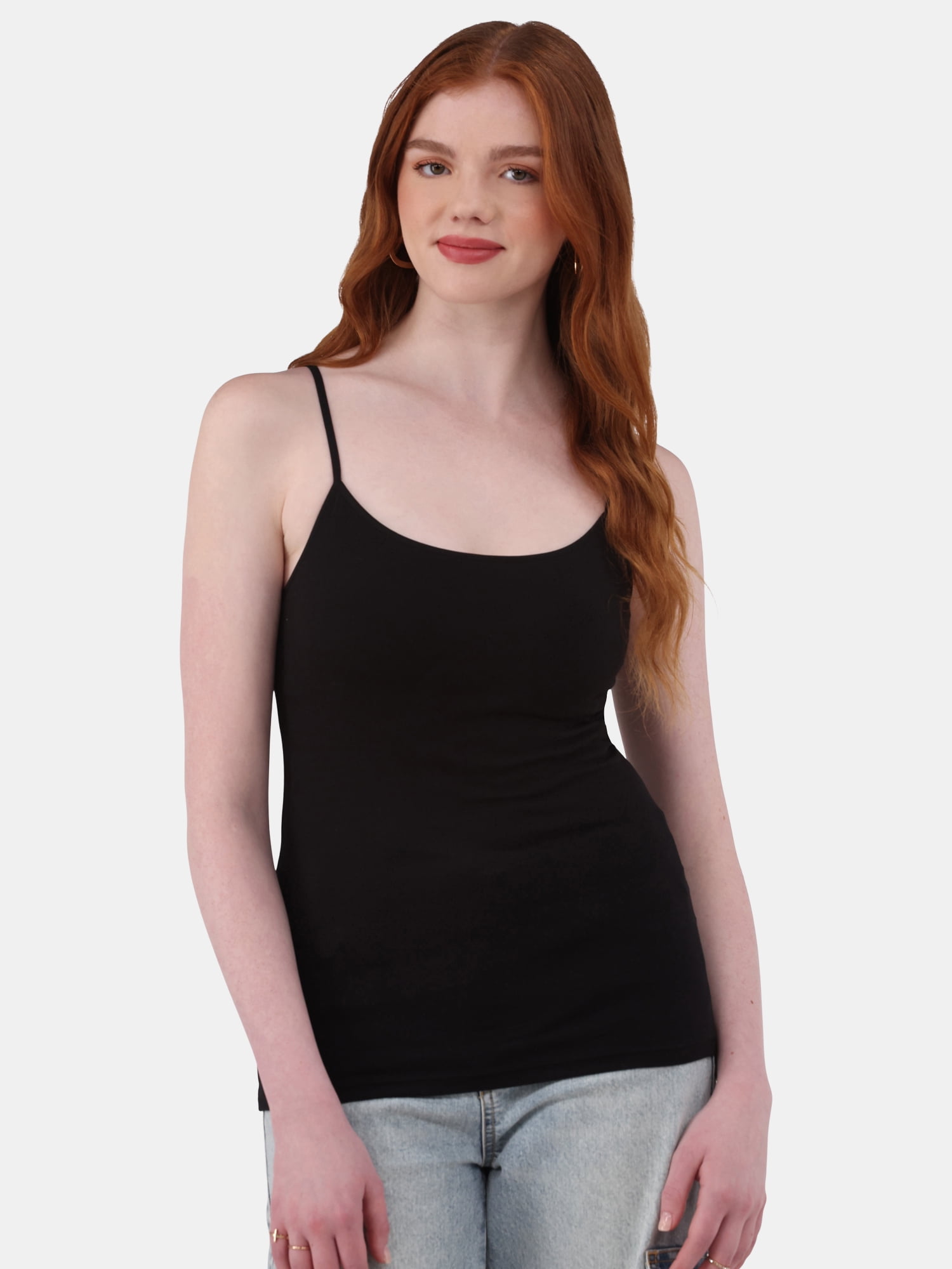 No Boundaries Shelf Bra Cami Top, Women's - Walmart.com