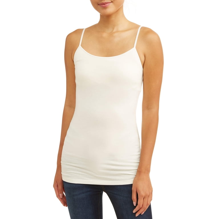 BASIC ADJUSTABLE STRAP CAMI WITH SHELF BRA
