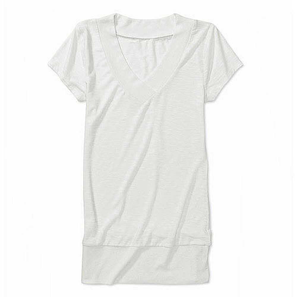 No Boundaries - Juniors' Slub Banded Bottom Tunic - Walmart.com