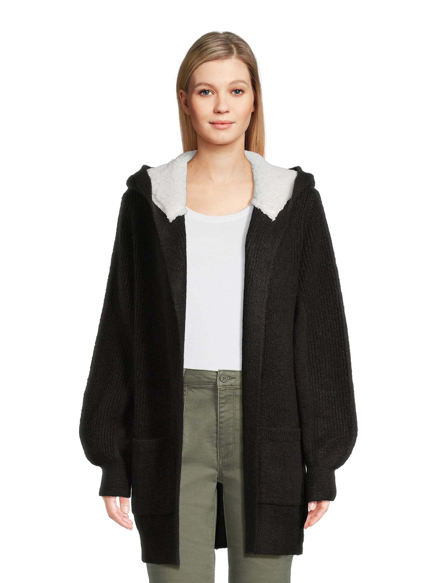 No Boundaries Juniors Solid Cardigan - Walmart.com