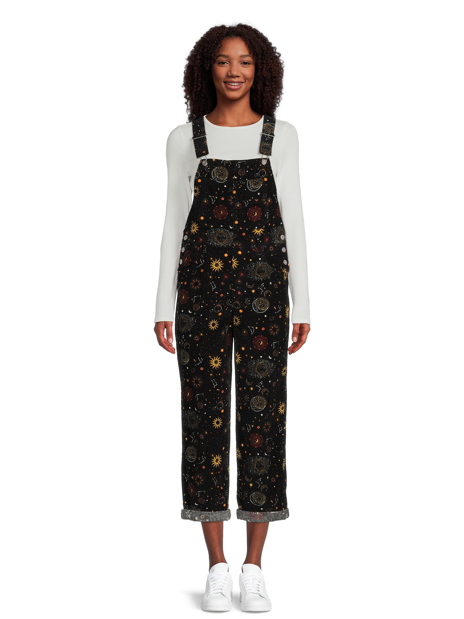No Boundaries Juniors Straight Leg Overalls - Walmart.com