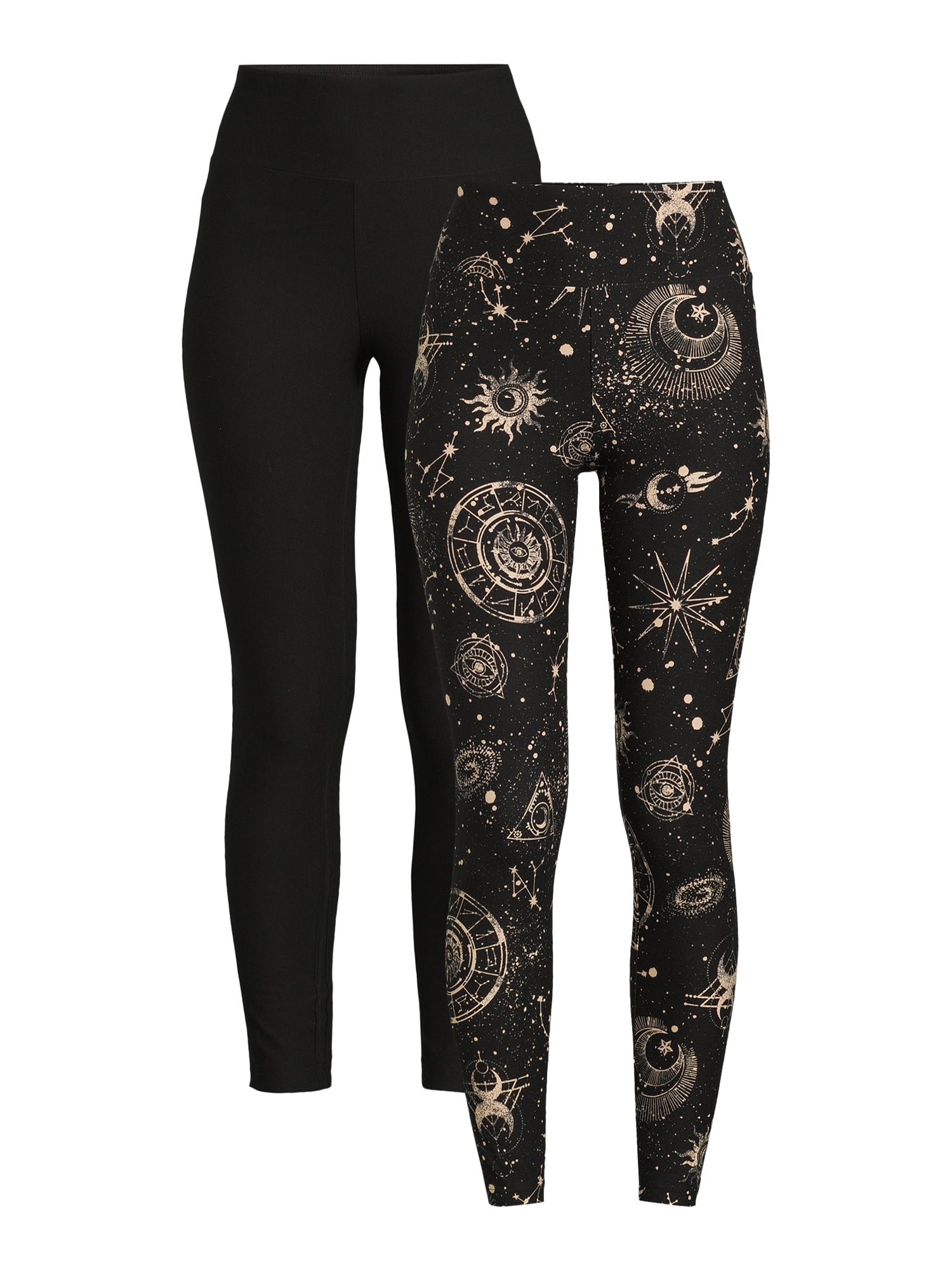 No Boundaries Sueded Leggings, 2-Pack, 27" Inseam, Sizes S-4X - Walmart.com