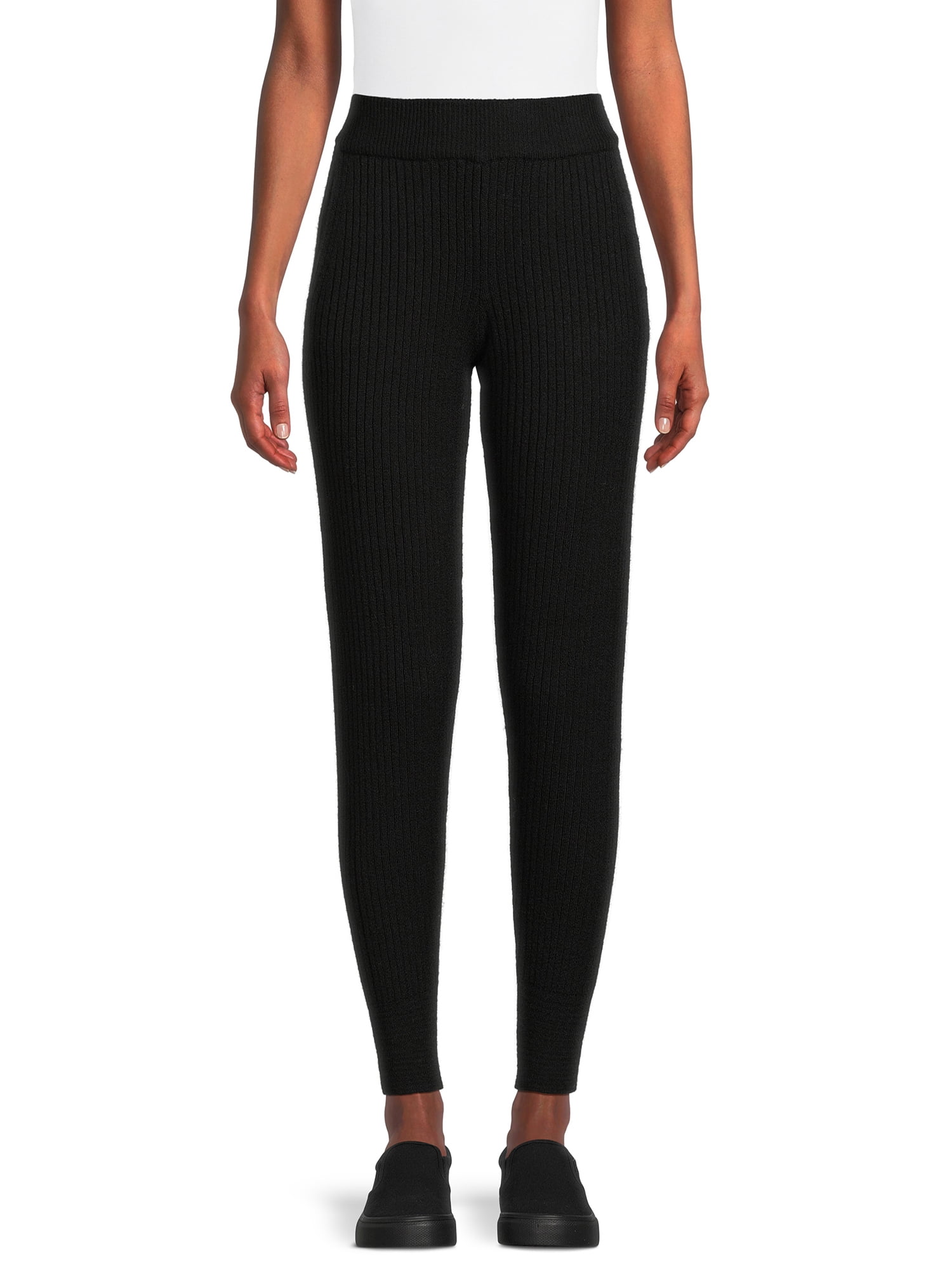No Boundaries Juniors Sweater Jogger - Ribbed Design - Walmart.com